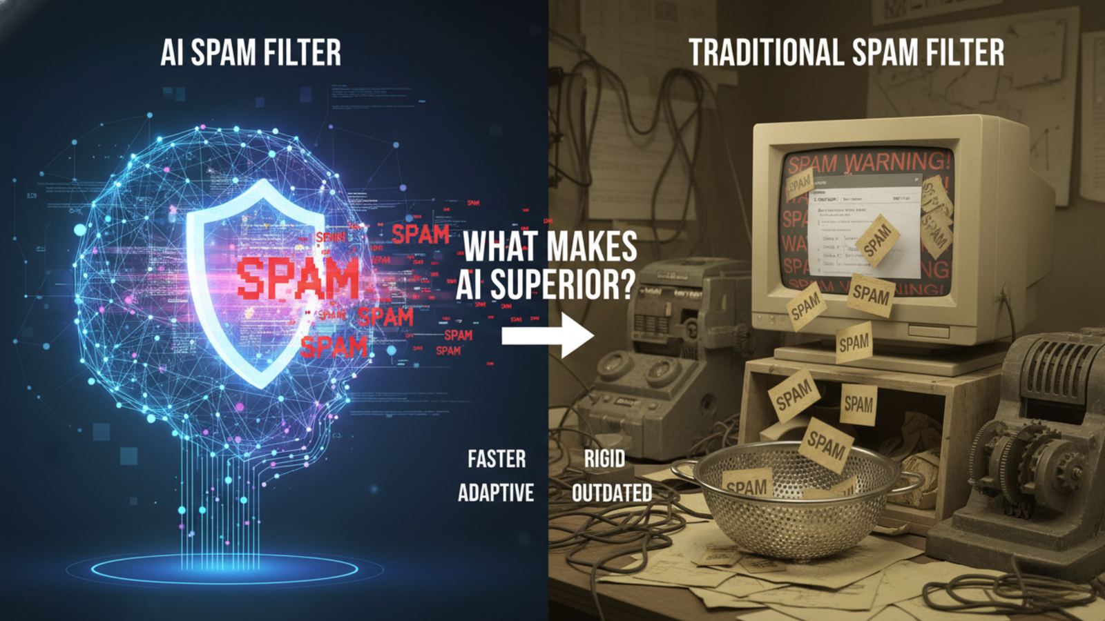 AI vs Traditional Spam Filters